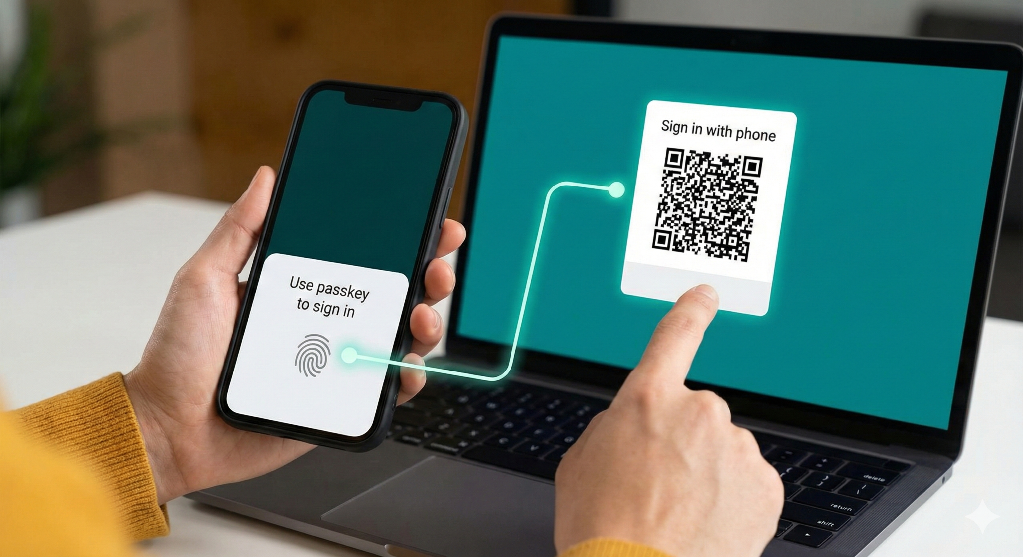 How to use a passkey on your smartphone to sign in on a computer ...